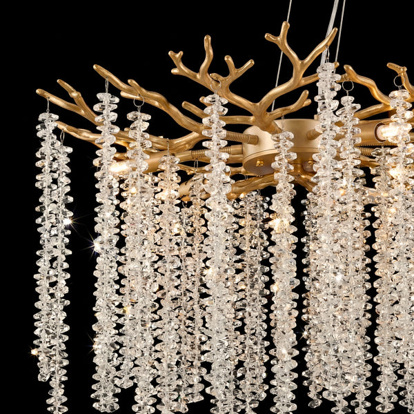 The Hanging Wisteria Chandelier – Crystal & Lux